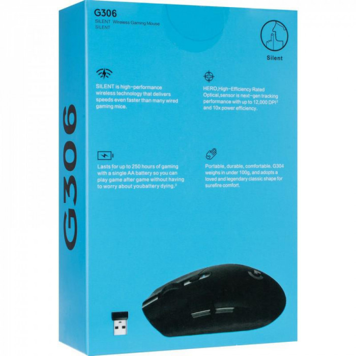 Logitech G306 Silent Wireless Gaming Mouse | TC2I